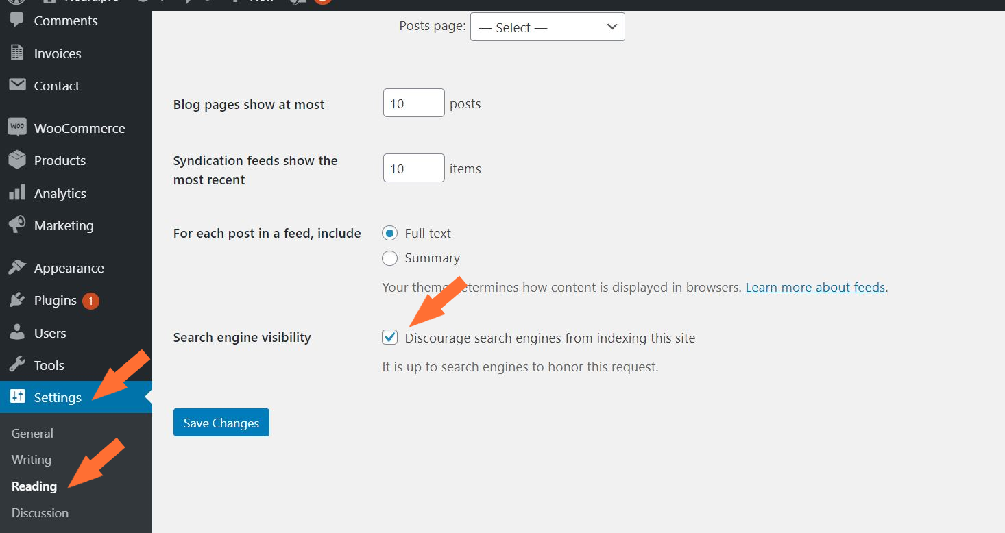 How to disable search engines from indexing my site? - Astratic